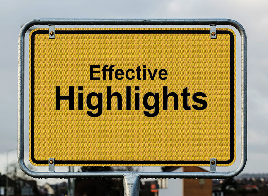 Writing Effective Highlights